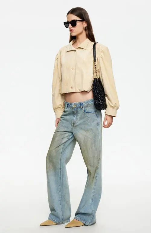 Lioness Luminous Faux Suede Jacket - Beige