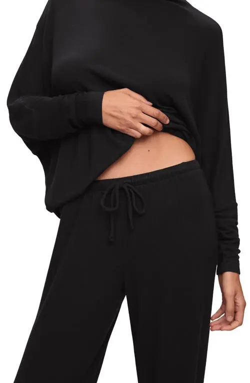 Eberjey Straight Leg Lounge Pants - Black