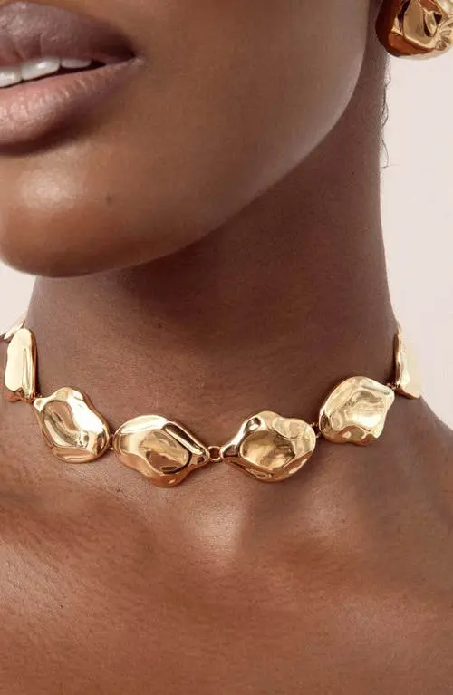Ettika Liquid Luxe Statement Choker Necklace