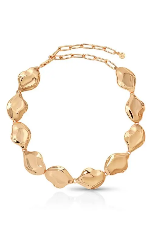 Ettika Liquid Luxe Statement Choker Necklace - Gold