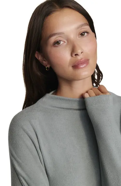 Eberjey Cozy Time Mock Neck Pullover - Lead