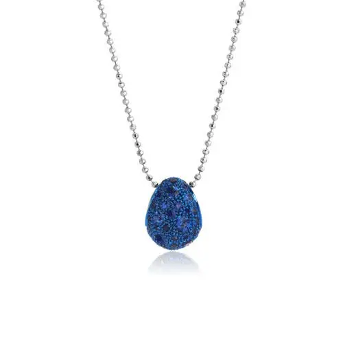 GRAZIELA Sapphire Bahia Pendant Necklace - Blue