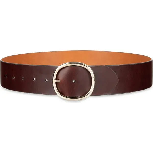 Cole Haan Reversible Leather Centerbar Belt - Brown/tan