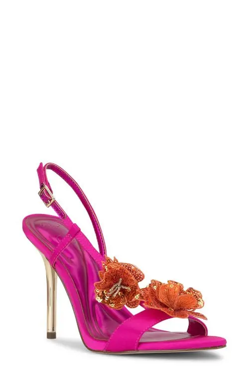 Jessica Simpson Nivory Half D'orsay Sandal - Bright Fuchsia