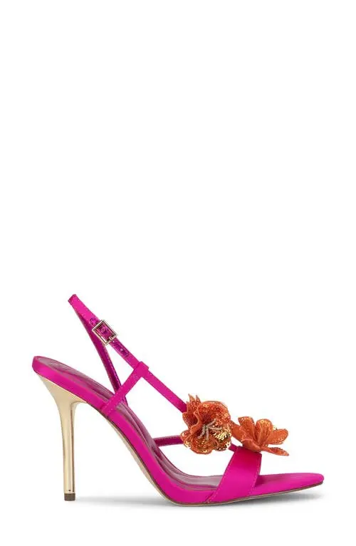 Jessica Simpson Nivory Half D'orsay Sandal - Bright Fuchsia