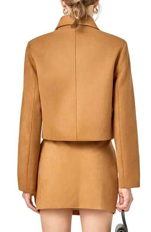 English Factory Faux Suede Jacket