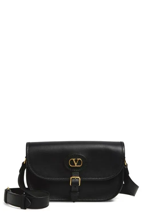 Valentino Garavani Antibes Leather Crossbody Bag - Black