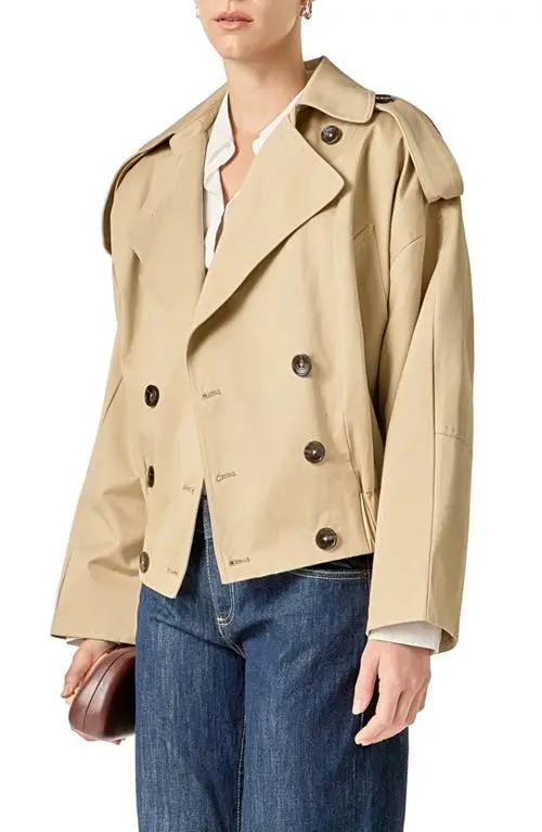 English Factory Double-breasted Trench Coat