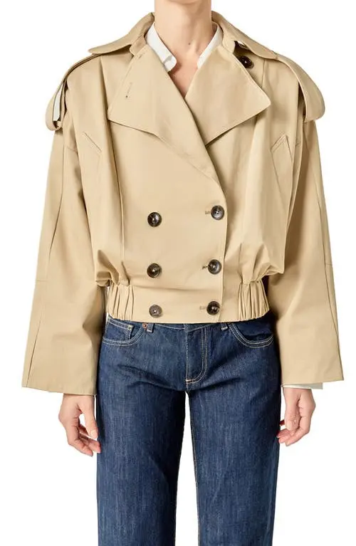 English Factory Double-breasted Trench Coat