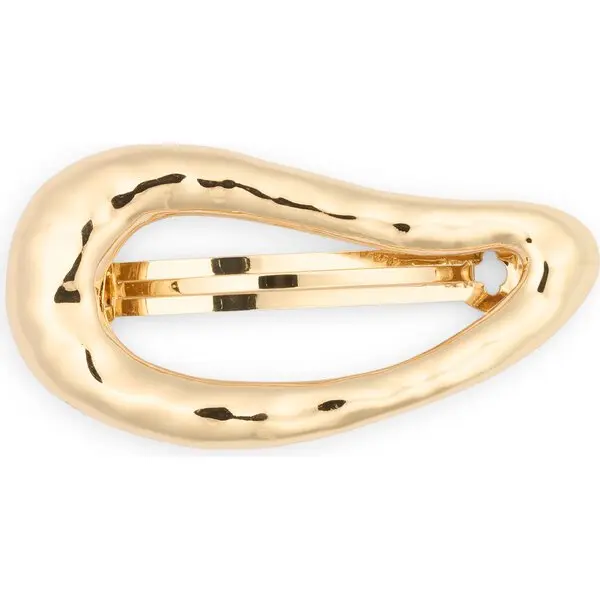 Ettika Liquid Wave Goldtone Barrette - Gold