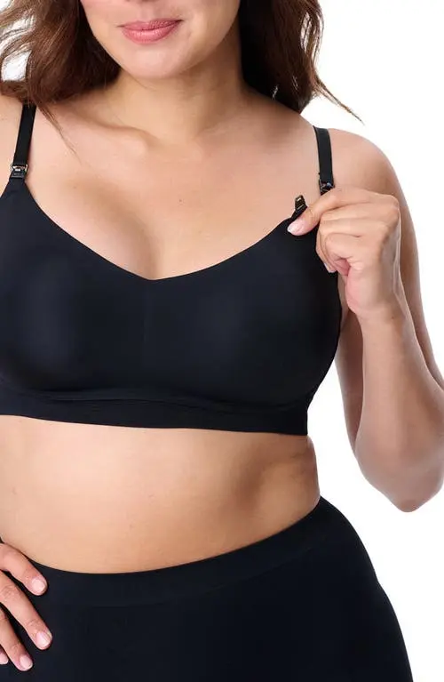 Motherhood Maternity Wireless Micro Nursing Bra - Core Black