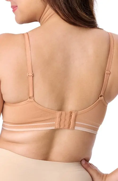 Motherhood Maternity Seamless Nursing And Hands-free Pumping Bra - Caramel