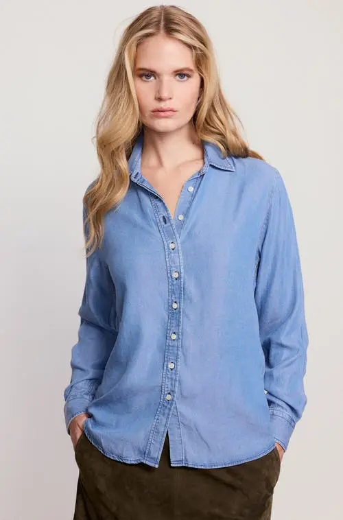 The Shirt By Rochelle Behrens The Denim Shirt - Medium Wash