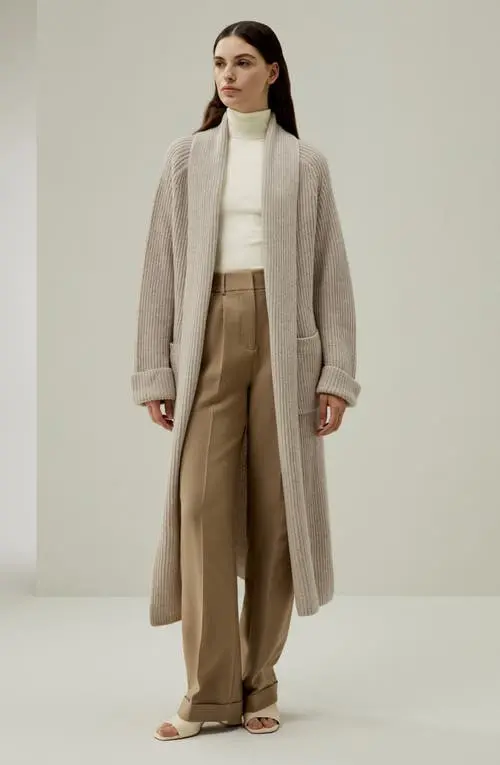 Lilysilk Cashmere-wool Blend Cardigan - Millet