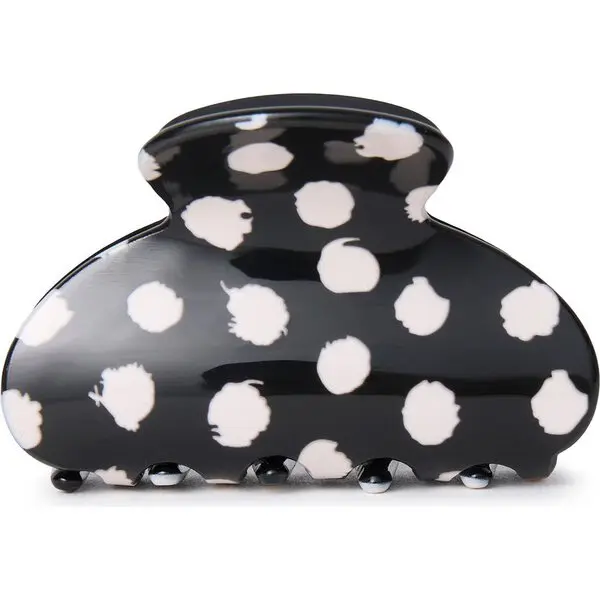 Lele Sadoughi Mini Polka Dot Claw Clip - Jet 001