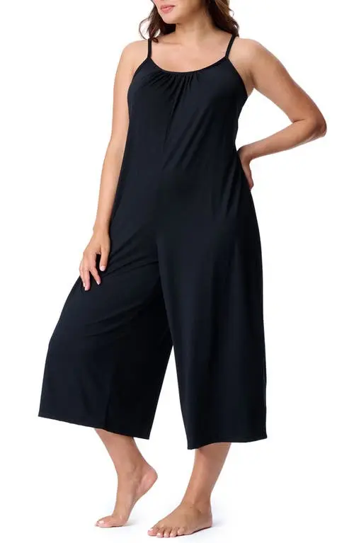 Motherhood Maternity Maternity Sleep Romper With Nursing Access - Core Black