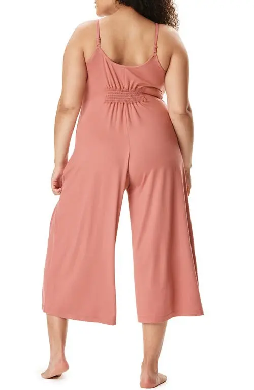 Motherhood Maternity Maternity Sleep Romper With Nursing Access - Mauve