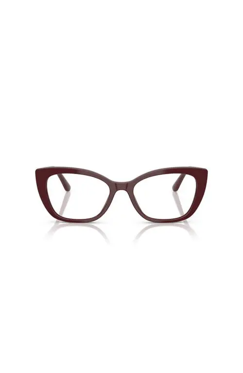 Dolce & Gabbana 52mm Cat Eye Optical Glasses - Red