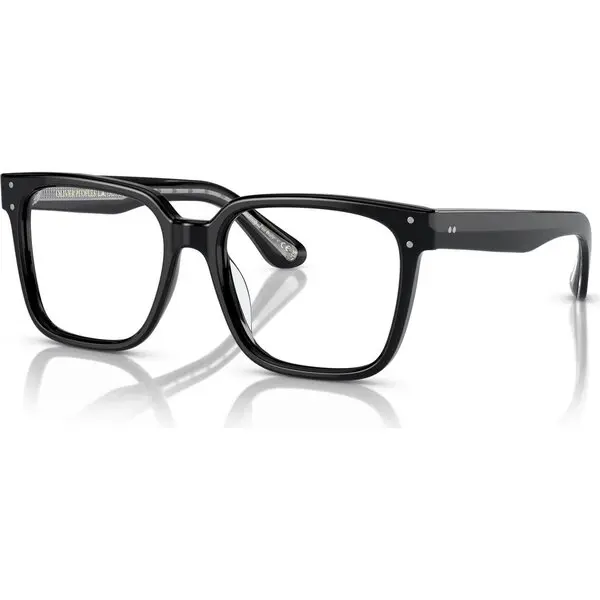 Oliver Spencer 53mm Square Optical Glasses - Black