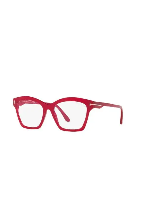TOM FORD 53mm Square Optical Glasses - Pink
