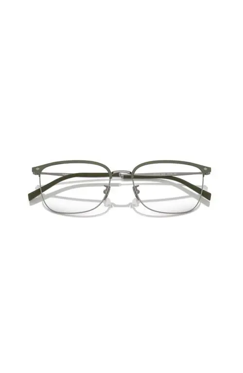 Giorgio Armani 55mm Rectangle Full Rim Eyeglasses