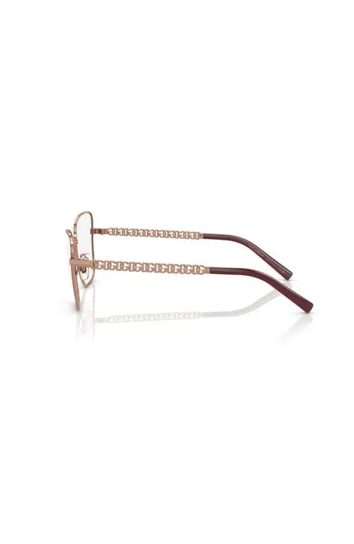 Dolce & Gabbana 55mm Butterfly Eyeglasses - Pink