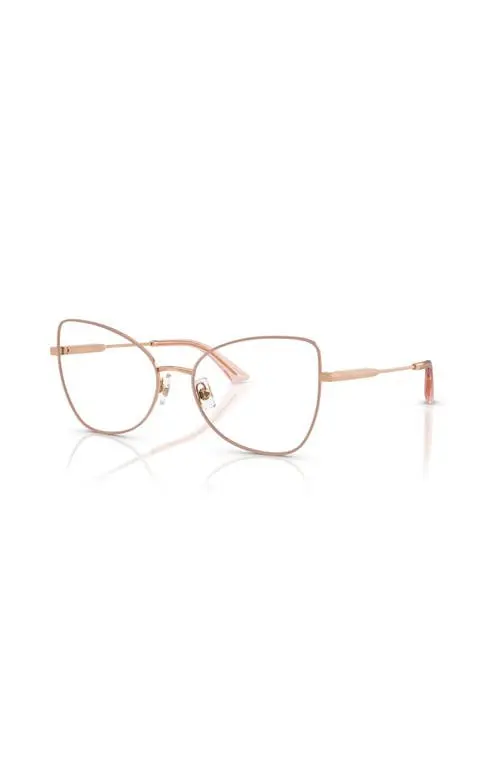 JIMMY CHOO 53mm Butterfly Eyeglasses - Gold
