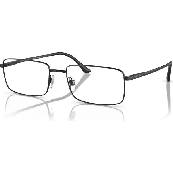Giorgio Armani 59mm Rectangle Optical Glasses - Black