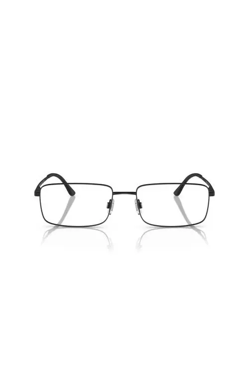 Giorgio Armani 59mm Rectangle Optical Glasses - Black