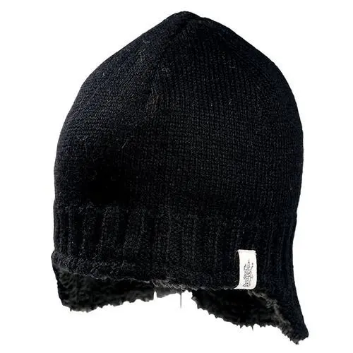 NIRVANNA DESIGNS Wool Beanie With Sherpa Lining - Black