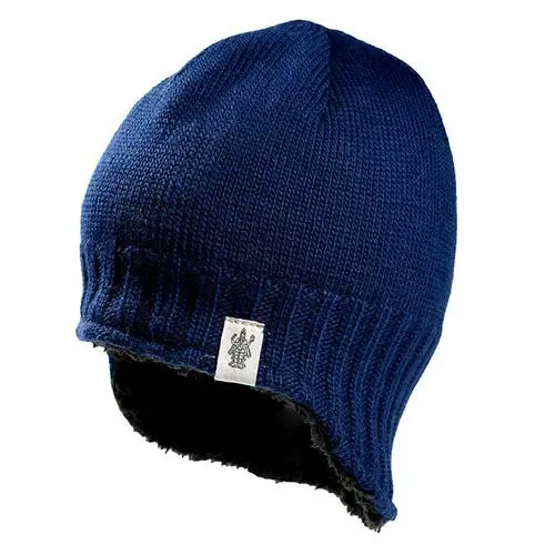 NIRVANNA DESIGNS Wool Beanie With Sherpa Lining - Teal
