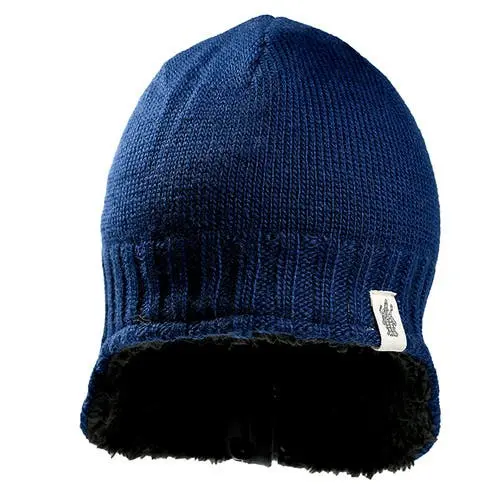 NIRVANNA DESIGNS Wool Beanie With Sherpa Lining - Teal