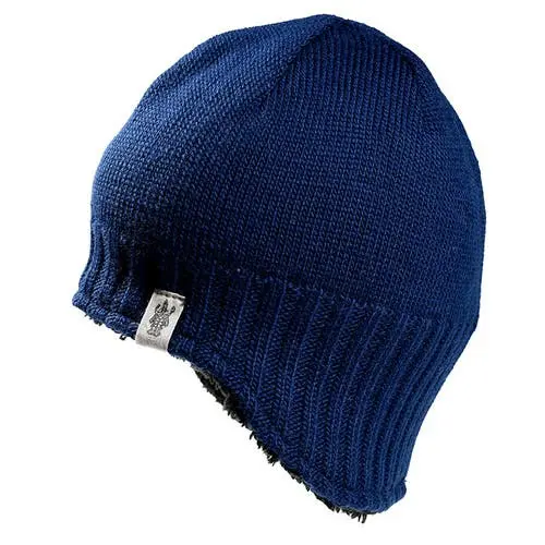 NIRVANNA DESIGNS Wool Beanie With Sherpa Lining - Teal