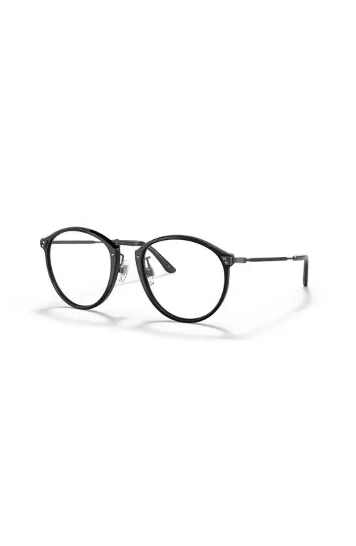Giorgio Armani 51mm Phantos Optical Glasses - Black
