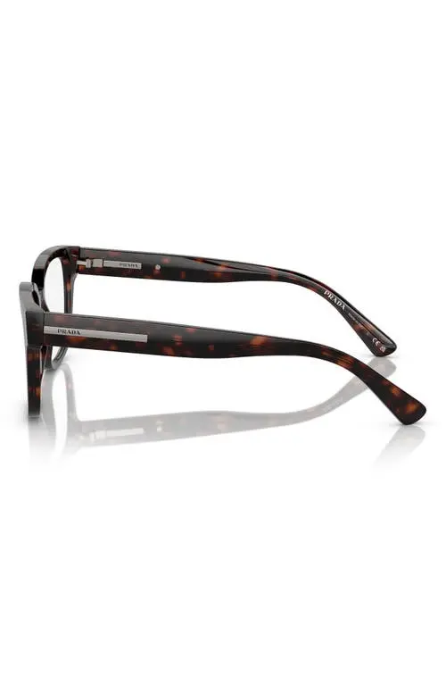 Prada 54mm Rectangle Full Rim Eyeglasses