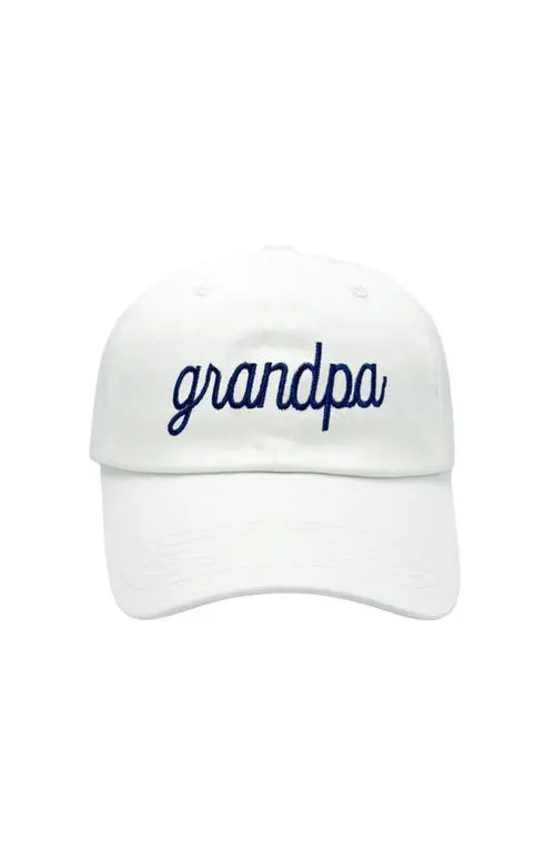 BITS & BOWS Embroidered Baseball Cap - White
