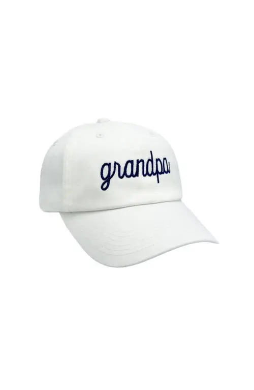 BITS & BOWS Embroidered Baseball Cap - White