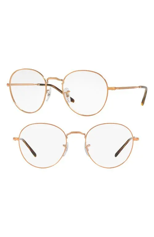 Ray-ban Round Optical Eyeglasses - Copper