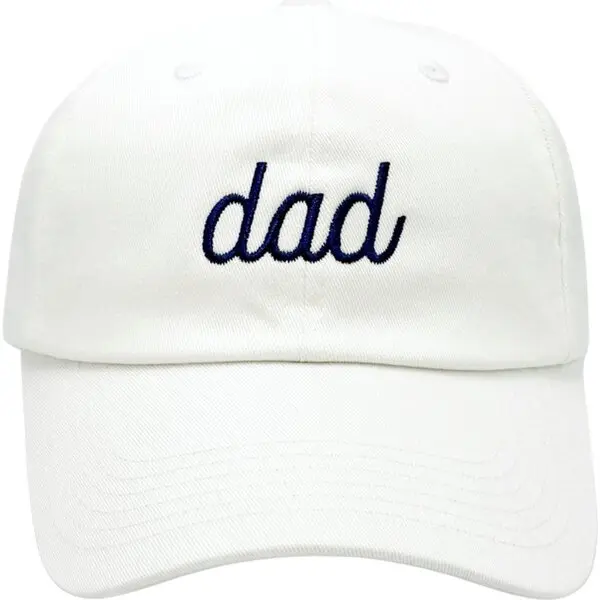 BITS & BOWS Embroidered Baseball Cap - White