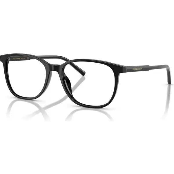 Dolce & Gabbana 51mm Rectangle Full Rim Optical Glasses - Black
