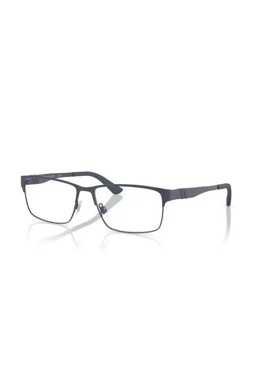 Polo Ralph Lauren 56mm Rectangle Optical Glasses - Blue