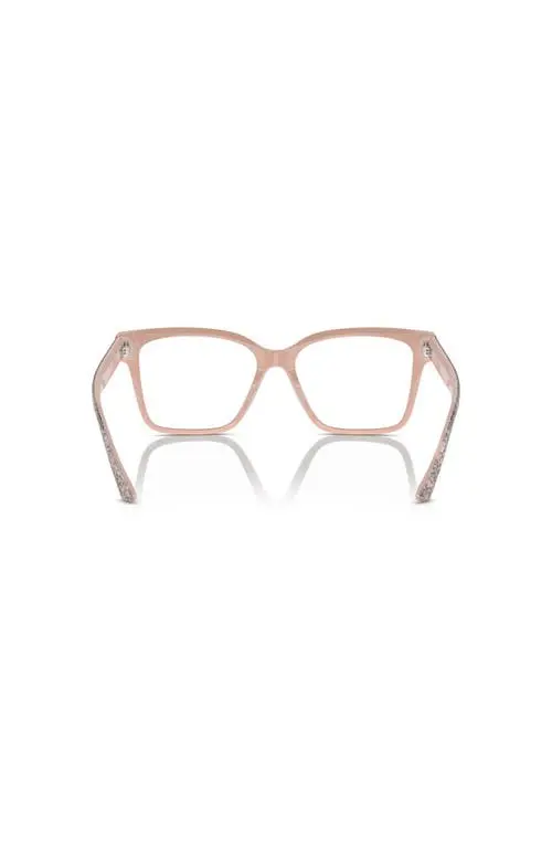 JIMMY CHOO 53mm Rectangle Eyeglasses - Pink