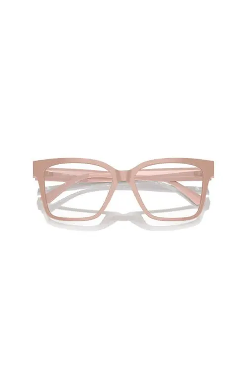 JIMMY CHOO 53mm Rectangle Eyeglasses - Pink