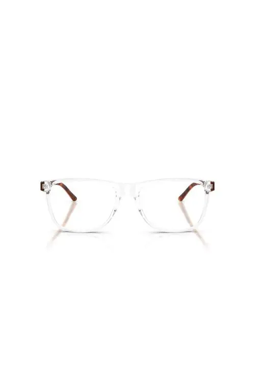 Armani Exchange 54mm Rectangle Eyeglasses - Transparent