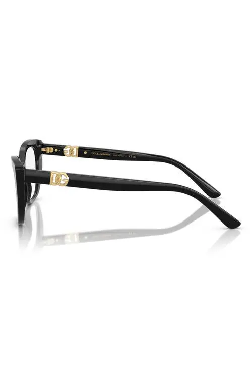 Dolce & Gabbana Cat Eye Optical Glasses - Black
