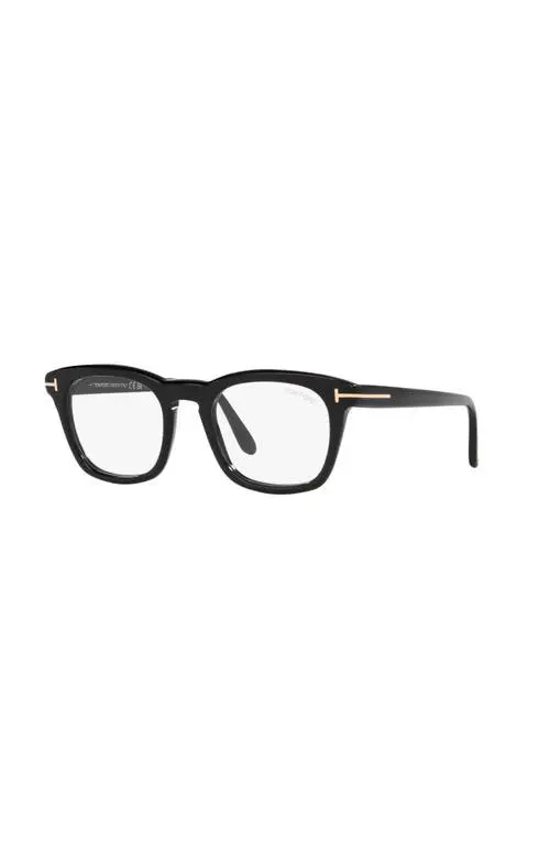 TOM FORD 50mm Square Eyeglasses - Black