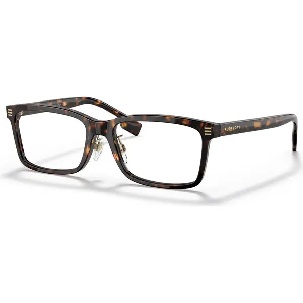 Burberry 56mm Rectangle Full Rim Eyeglasses - Brown