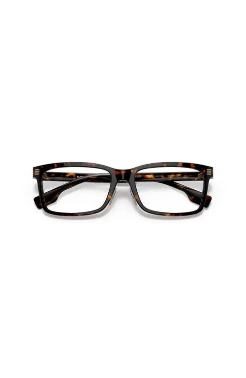 Burberry 56mm Rectangle Full Rim Eyeglasses