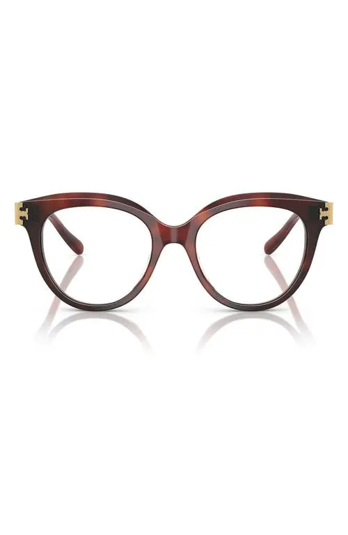Tory Burch 51mm Phantos Optical Glasses - Tortoise