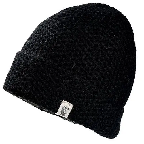 NIRVANNA DESIGNS Ribbed Wool Hat - Black